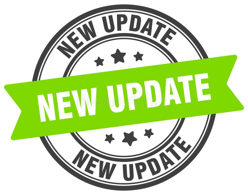 New Update Stamp. New Update Label on Transparent Background. Round ...