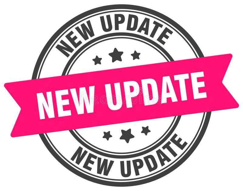 New Update Stamp. New Update Label on Transparent Background. Round ...