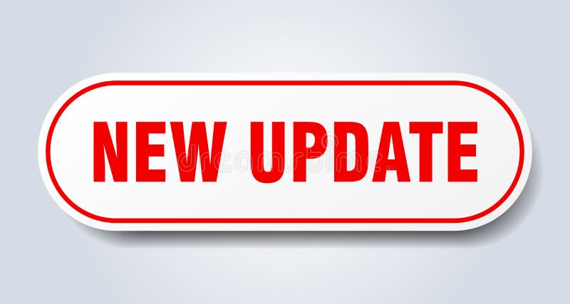 New update sticker. stock vector. Illustration of template - 158774312