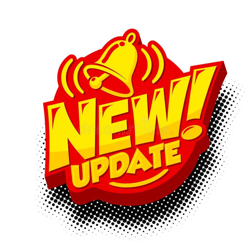 NEW update web banner stock vector. Illustration of system - 340982591