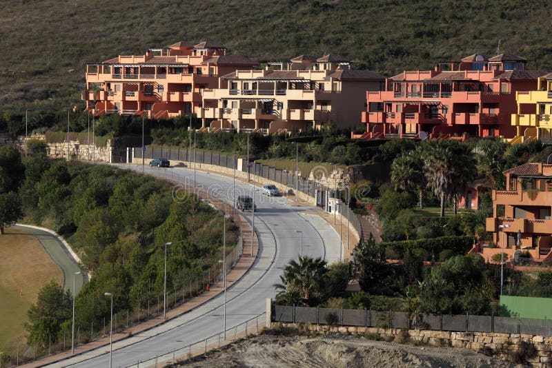Urbanisation in Andalusia, Spain Stock Image - Image of casares ...