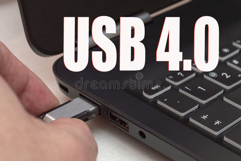 New usb port - USB 4.0 stock image. Image of modern - 150721747