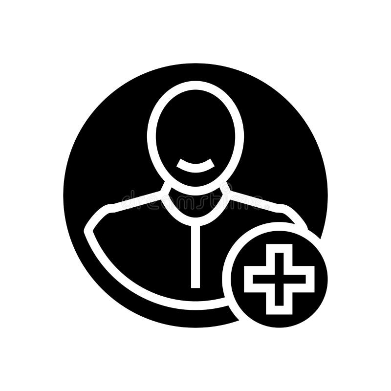 New User Registration Glyph Icon Vector Illustration Stock Vector ...