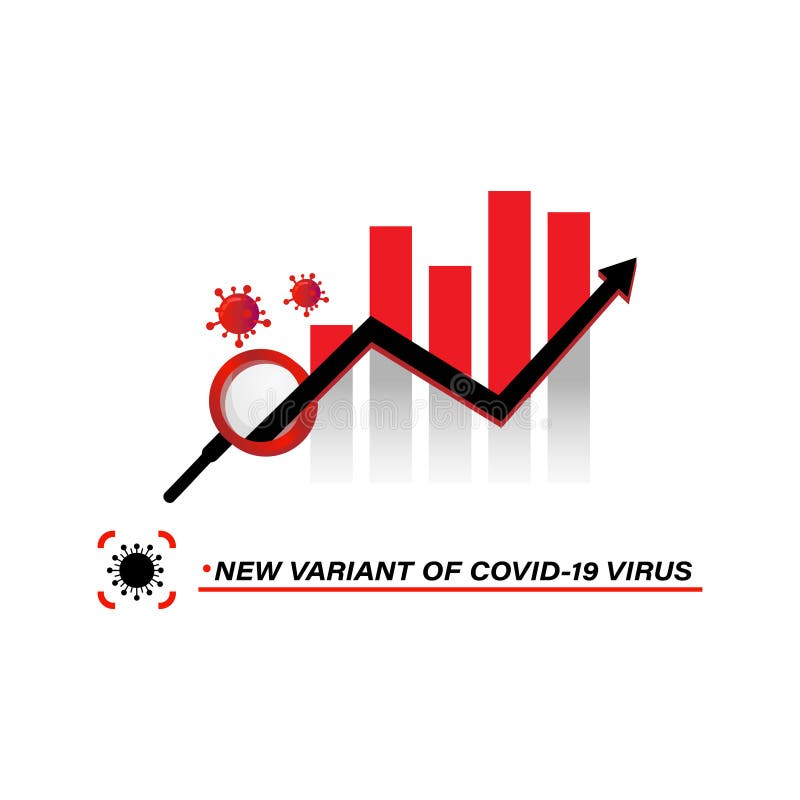 New Variant Covid 19 Virus Statistics Increase Design Vector Stock ...