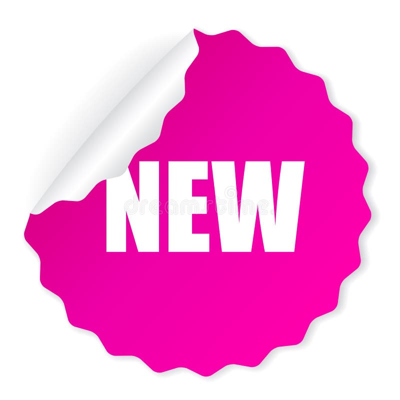 New vector sticker stock vector. Illustration of available - 83618281