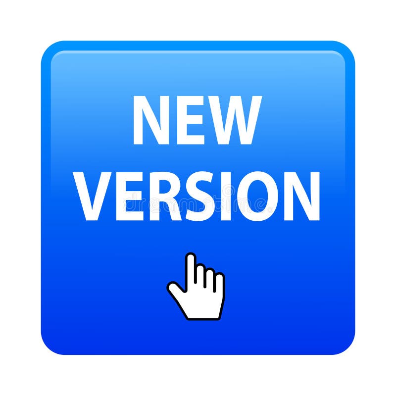 New version button stock vector. Illustration of icon - 194277143