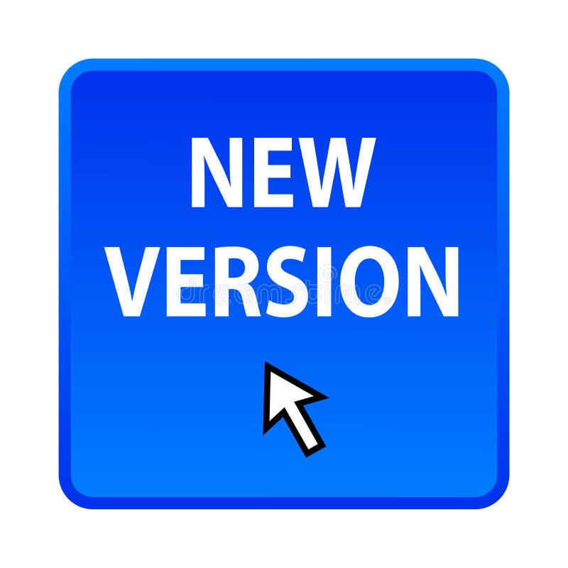 New version button stock vector. Illustration of edition - 194277284