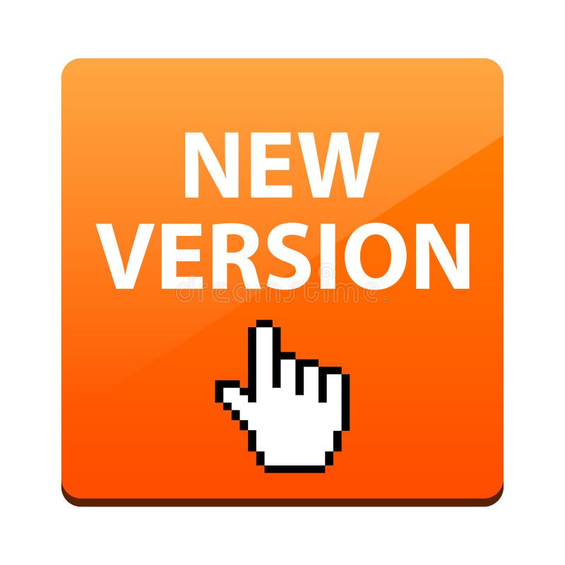 New version button stock vector. Illustration of icon - 218153674