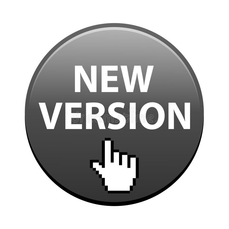 New version button stock vector. Illustration of graphic - 218153708