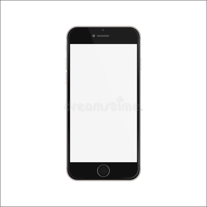 New Version of Black Slim Smartphone Iphon Style with Blank White ...