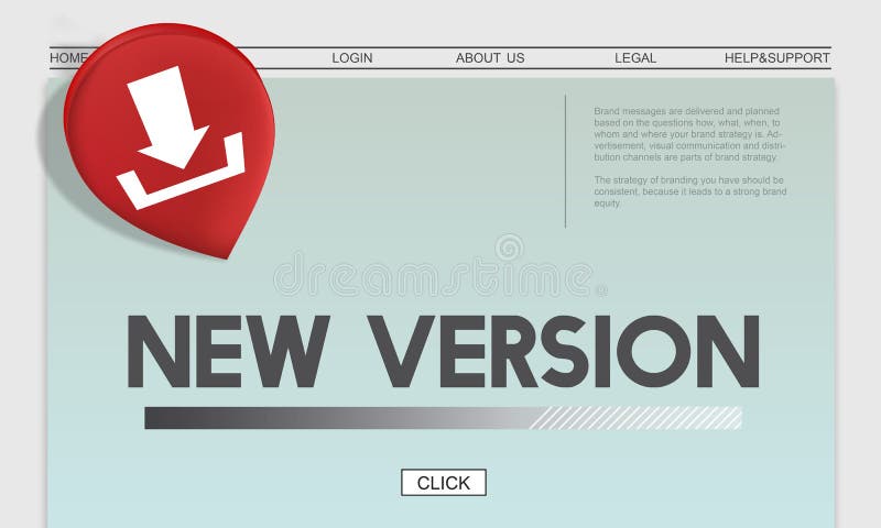 Latest Version Fresh Updates Application Updates Concept Stock Photo ...