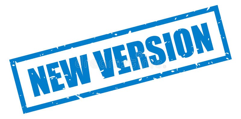 New version stamp stock illustration. Illustration of application ...