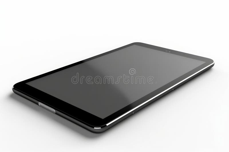 New Version of Premium Tablet in Trendy Thin Frame Design. Empty Black ...