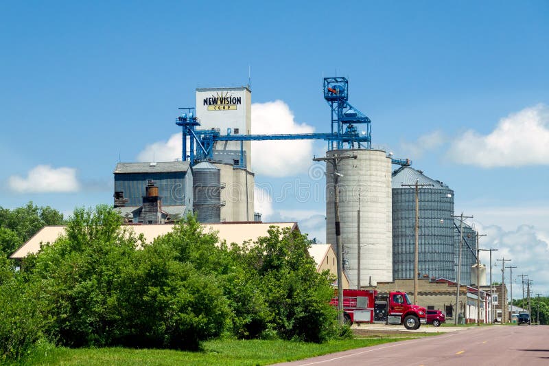 New Vision Co-op Grain Processing Facility and Trademark Logo Editorial ...