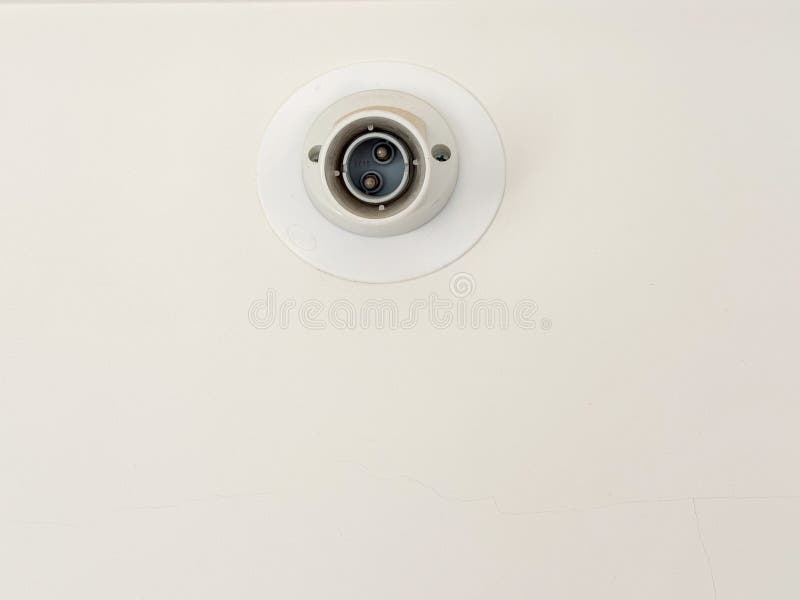 New Wall Lamp Holder Empty Socket Stock Photo - Image of light, copy ...