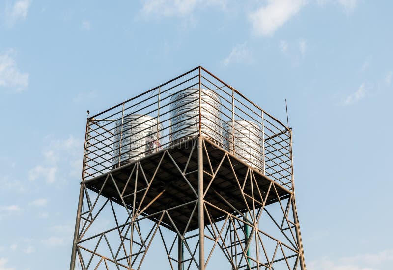High water tank stock image. Image of construction, reserve - 38617313
