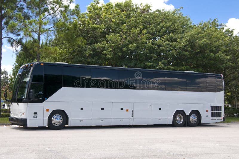 New White Bus stock photo. Image of omnibus, auto, blank - 15347776