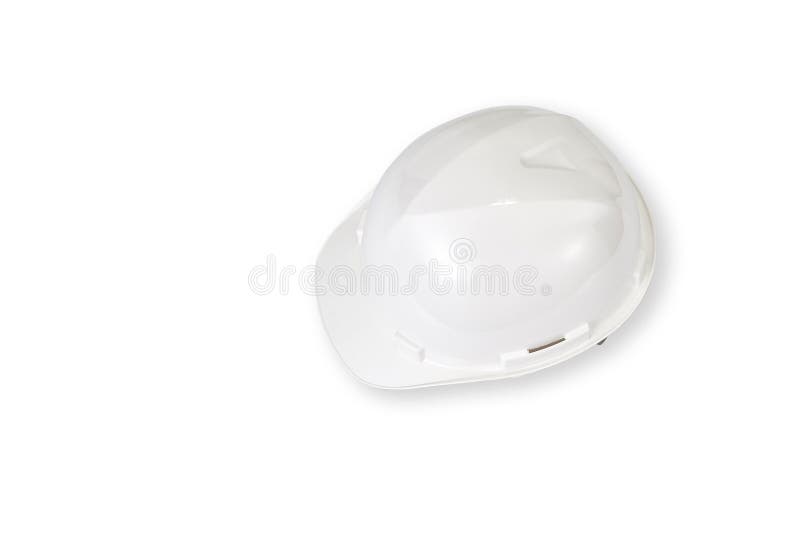 A New White Safety Helmet on White Background Stock Photo - Image of ...