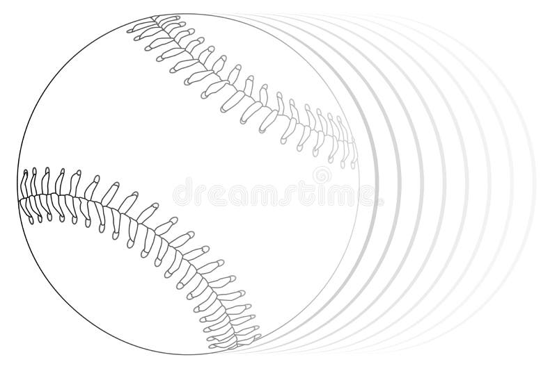 White Speedingbaseball Stock Illustrations – 1 White Speedingbaseball ...