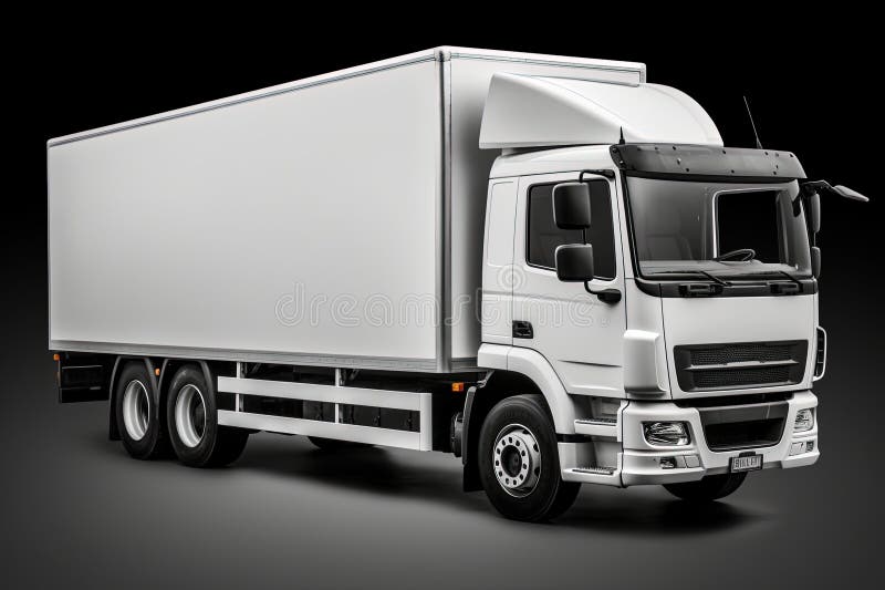New White Truck. Generative AI Stock Illustration - Illustration of ...