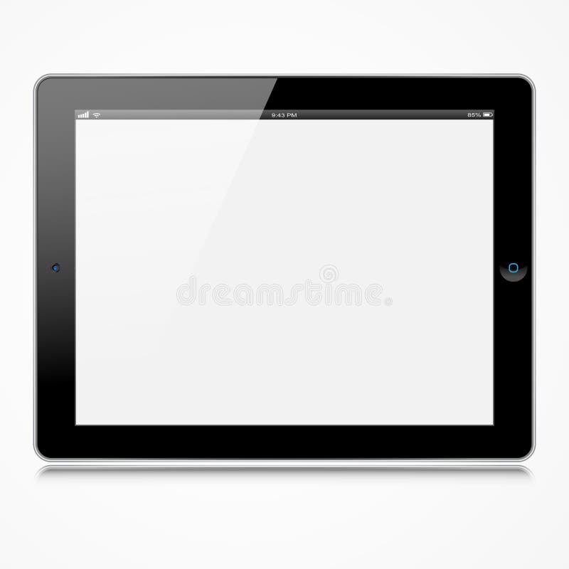 The new wide tablet stock vector. Illustration of mobile - 32655840