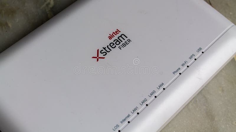 New Wifi Modem Provided by Airtel Xstream Editorial Photography - Image ...