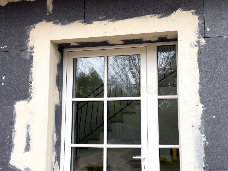 New Window Installation in Progress Showcasing Modern Renovations Stock ...