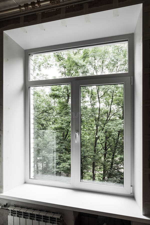 New Window Just after Installation Stock Photo - Image of architecture ...