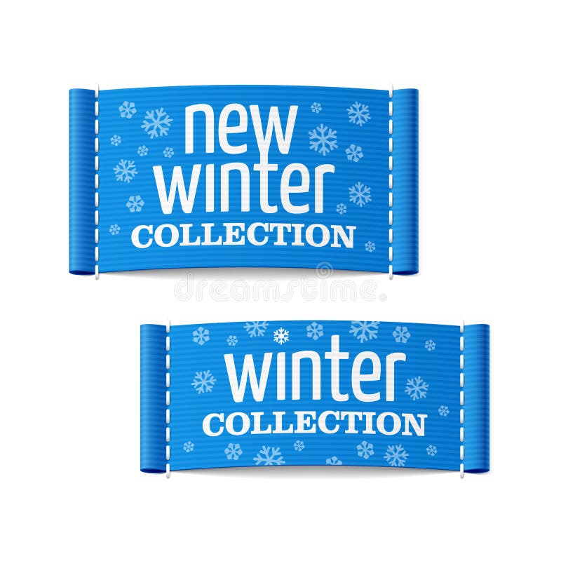 New winter collection stock vector. Illustration of material - 35942557