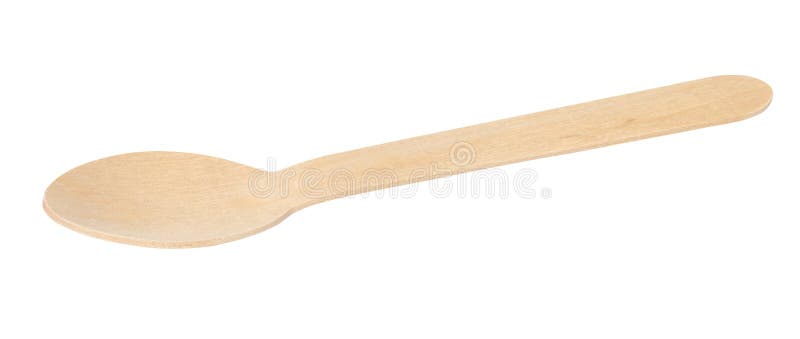 New Wooden Spoon, Top View. Recycling Materials Stock Image - Image of ...