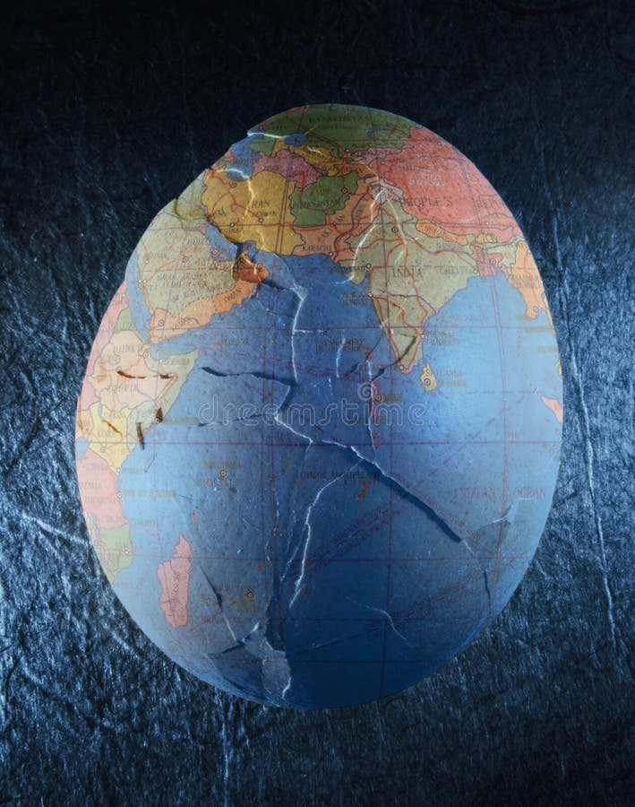 Cracked world stock image. Image of change, broken, environmental ...