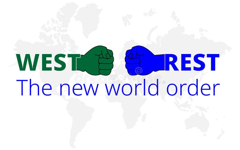 New World Order West and Rest Stock Vector - Illustration of font ...