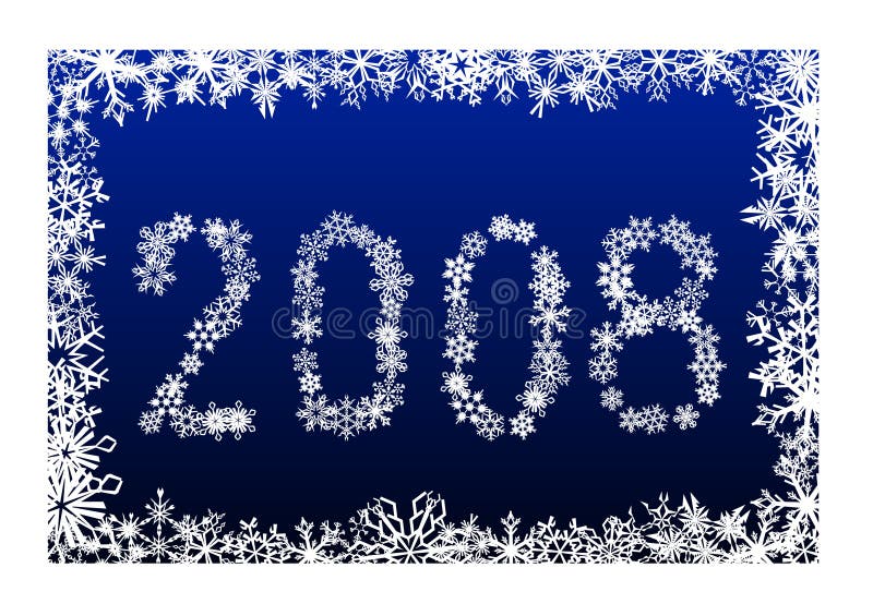 New Year 2008 stock photo. Image of beginning, number - 2747668