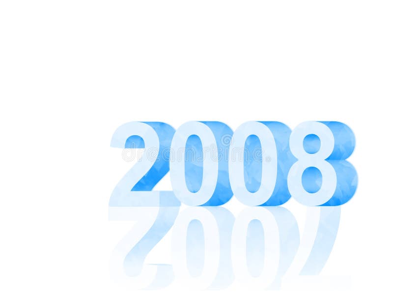 2008 symbol of new year stock illustration. Illustration of concepts ...