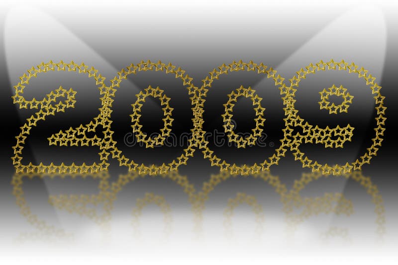 New year 2009 stock illustration. Illustration of concept - 6789788