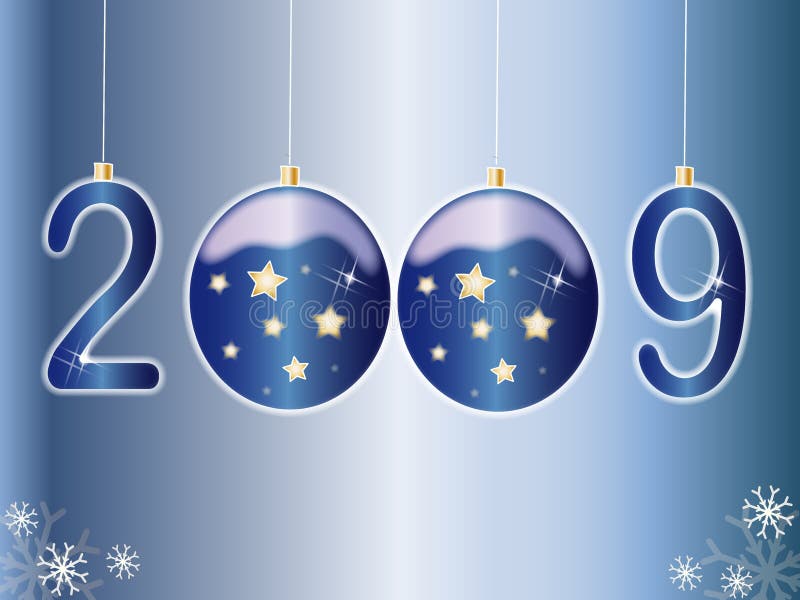 New year 2009 stock illustration. Illustration of annual - 6920904