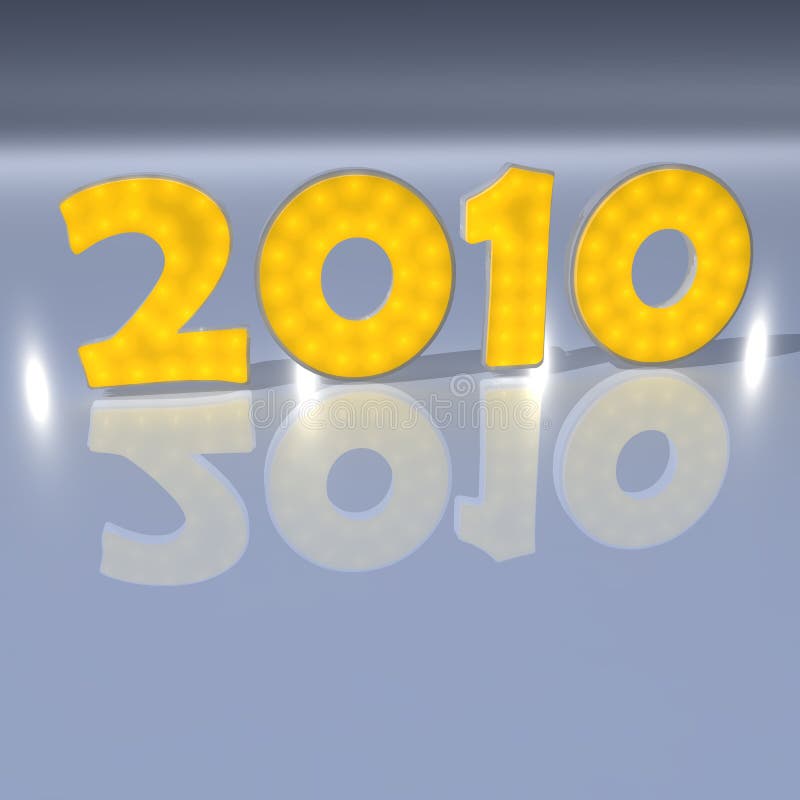 New Year 2010 stock illustration. Illustration of december - 11207606