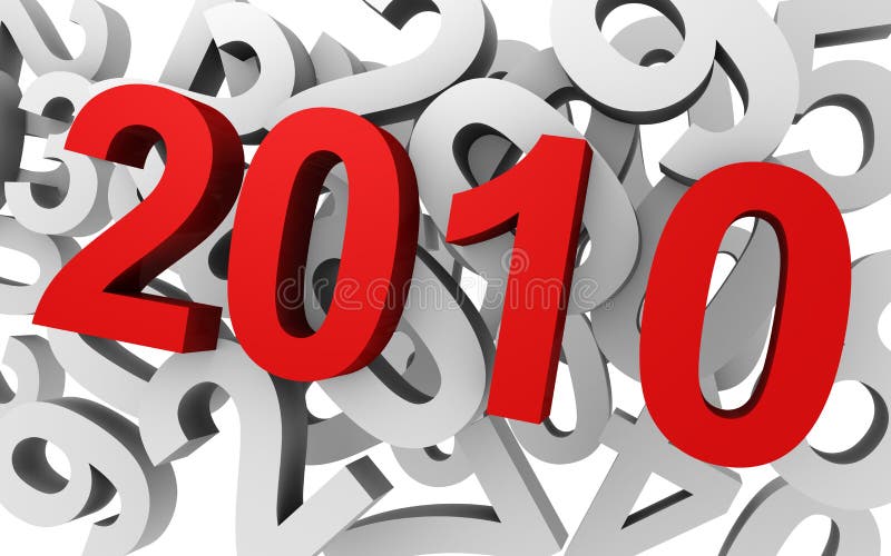 New year 2010 stock illustration. Illustration of numbers - 11462492