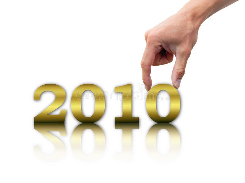 Number 2010 From Pumpkin On White Stock Photo - Image of sign, yellow ...