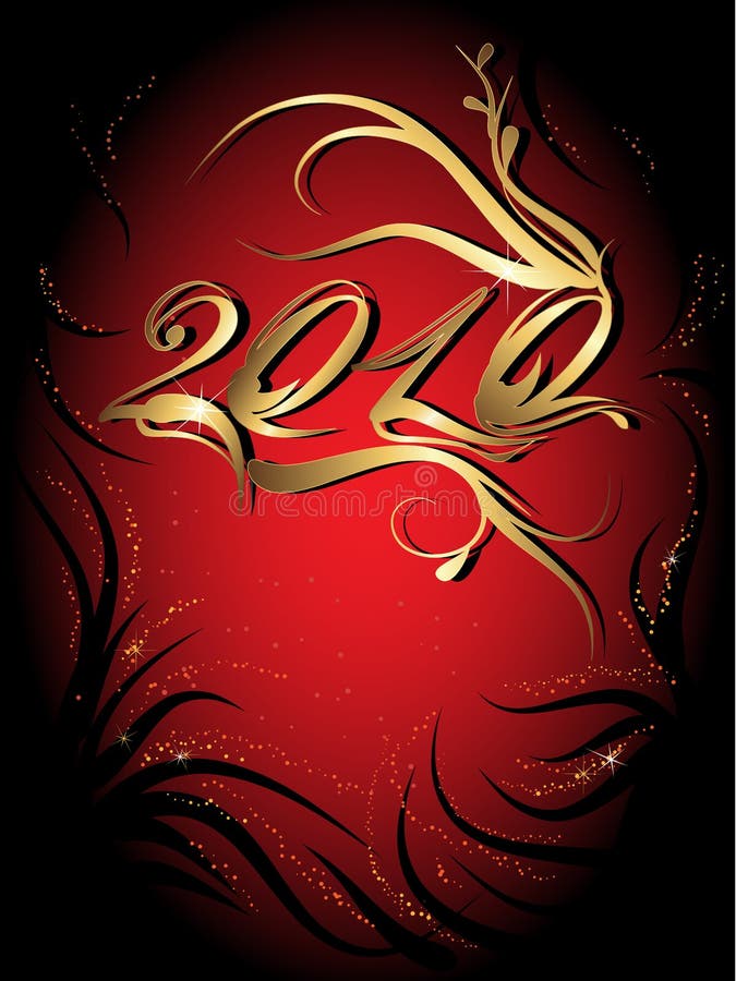 New year 2010 stock vector. Illustration of season, celebration - 12189393
