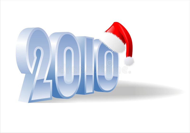 New Year 2010 stock vector. Illustration of silhouette - 12274017