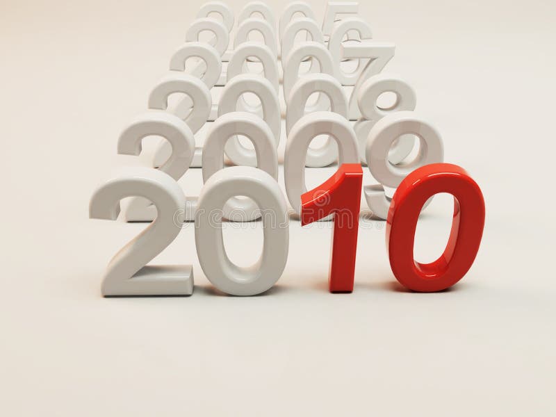 New Year 2010 stock illustration. Illustration of christmas - 9975849