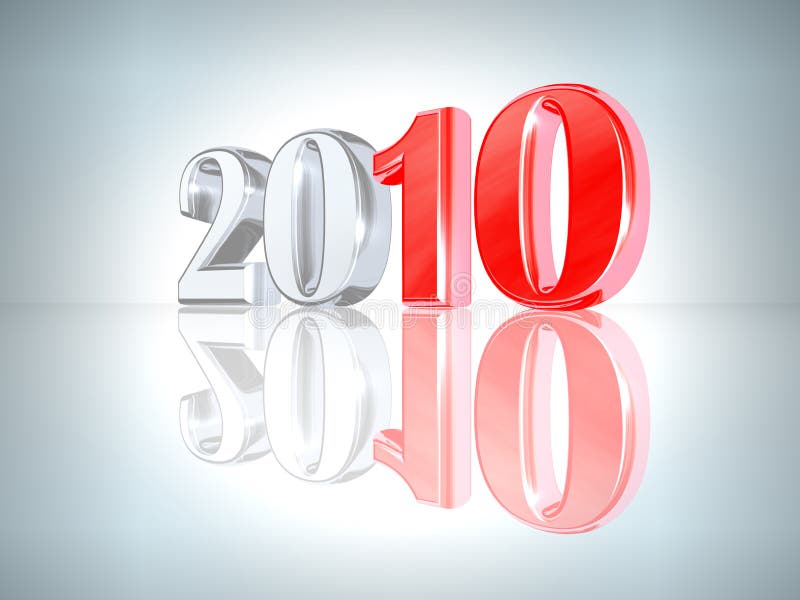 New Year 2010 background stock illustration. Illustration of silver ...