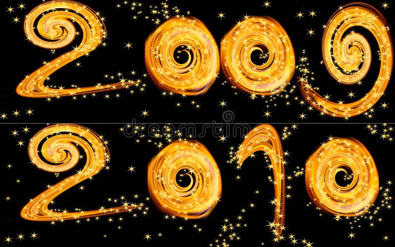 New year 2010 - frame stock illustration. Illustration of classical ...