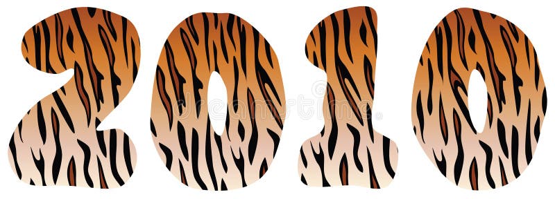 New year 2010 numbers stock vector. Illustration of natural - 12226171
