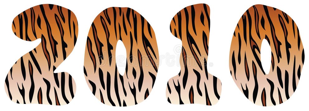 New year 2010 numbers stock vector. Illustration of natural - 12226171