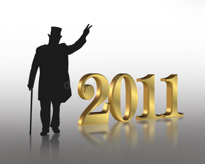 New Year 2011 stock illustration. Illustration of year - 15622642