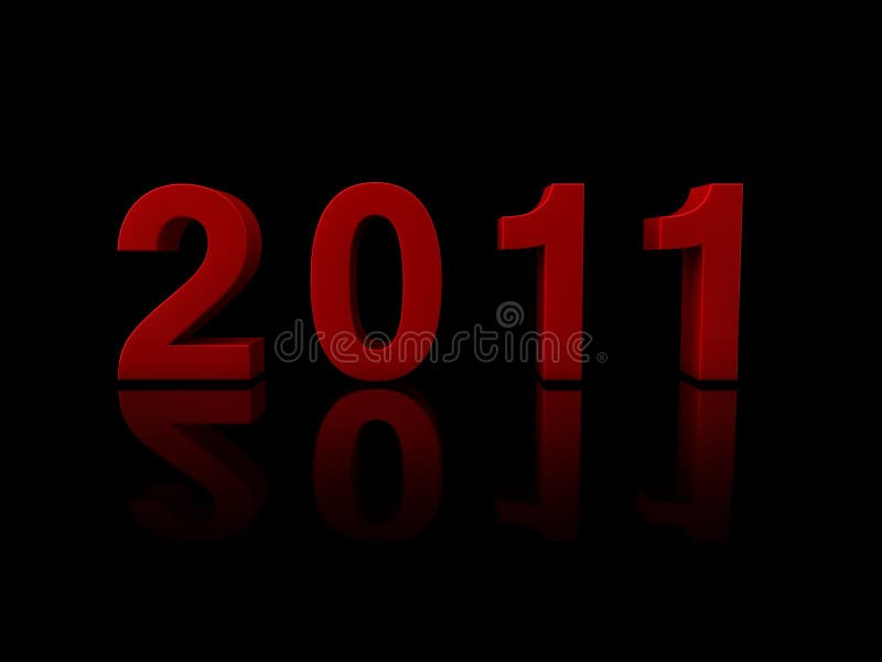 New year 2011 stock illustration. Illustration of cube - 16246922