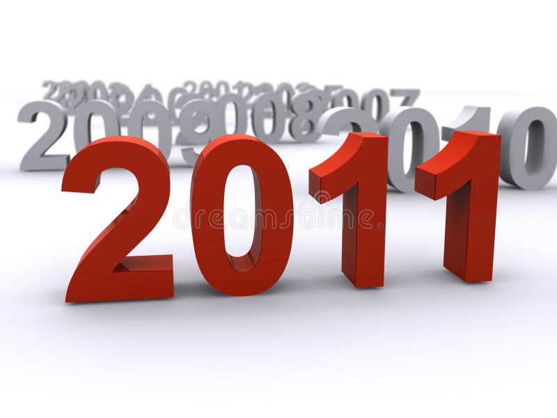 New year 2011 stock illustration. Illustration of congratulation - 16710786