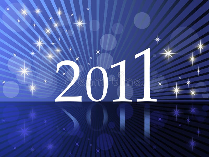 New Year 2011 stock vector. Illustration of number, abstract - 17504057